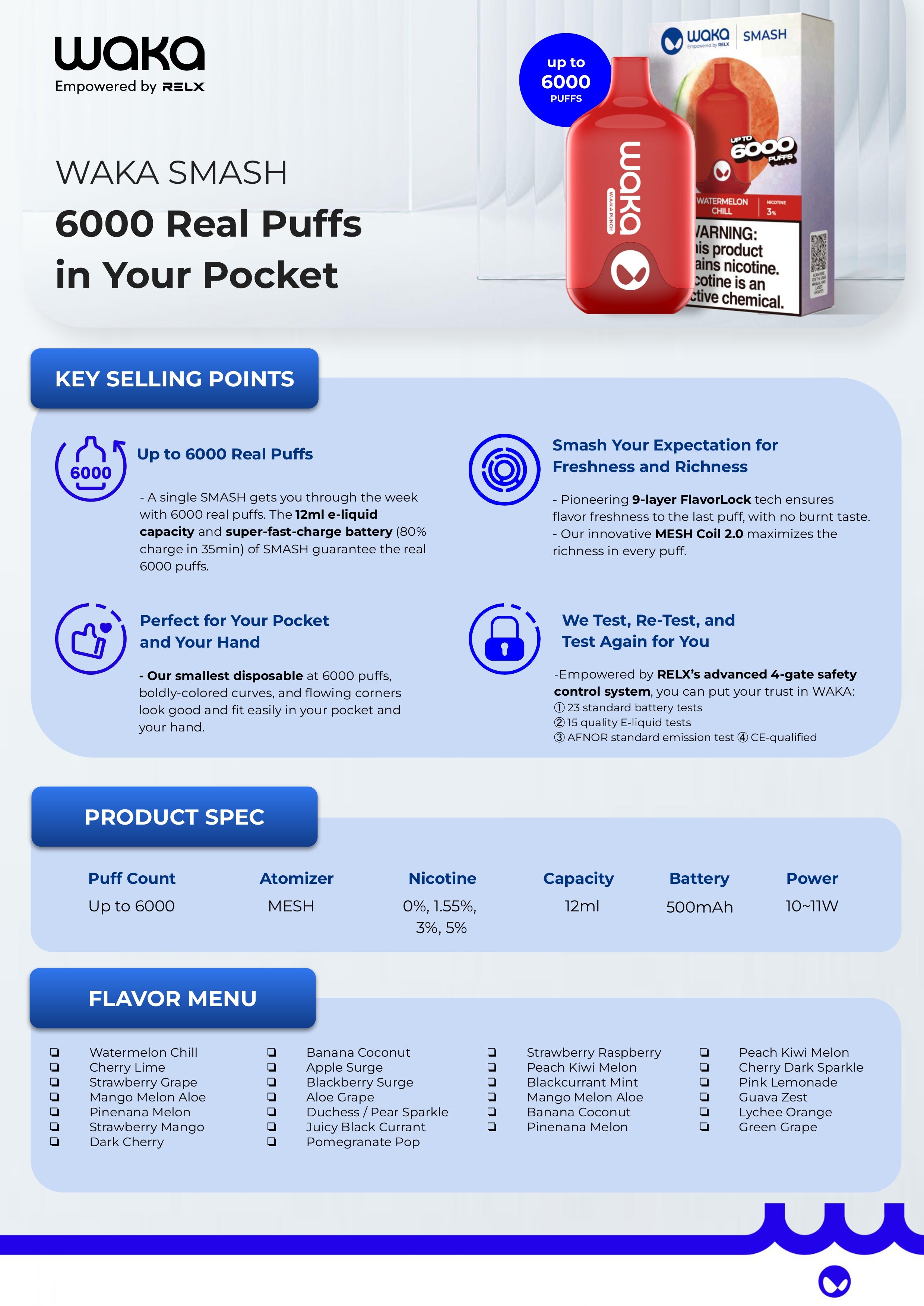 WAKA Vape Official | WAKA Smash Vape Device